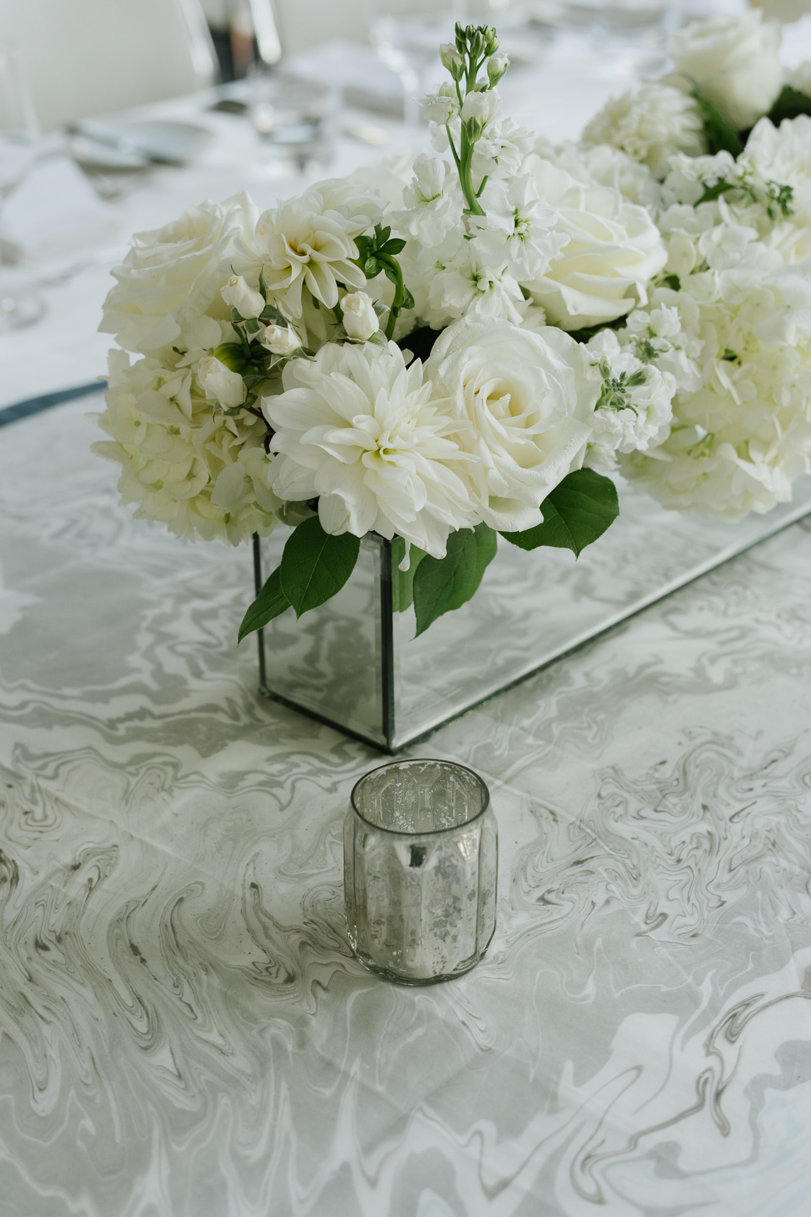 Modern White and Marble Wedding at Malaparte