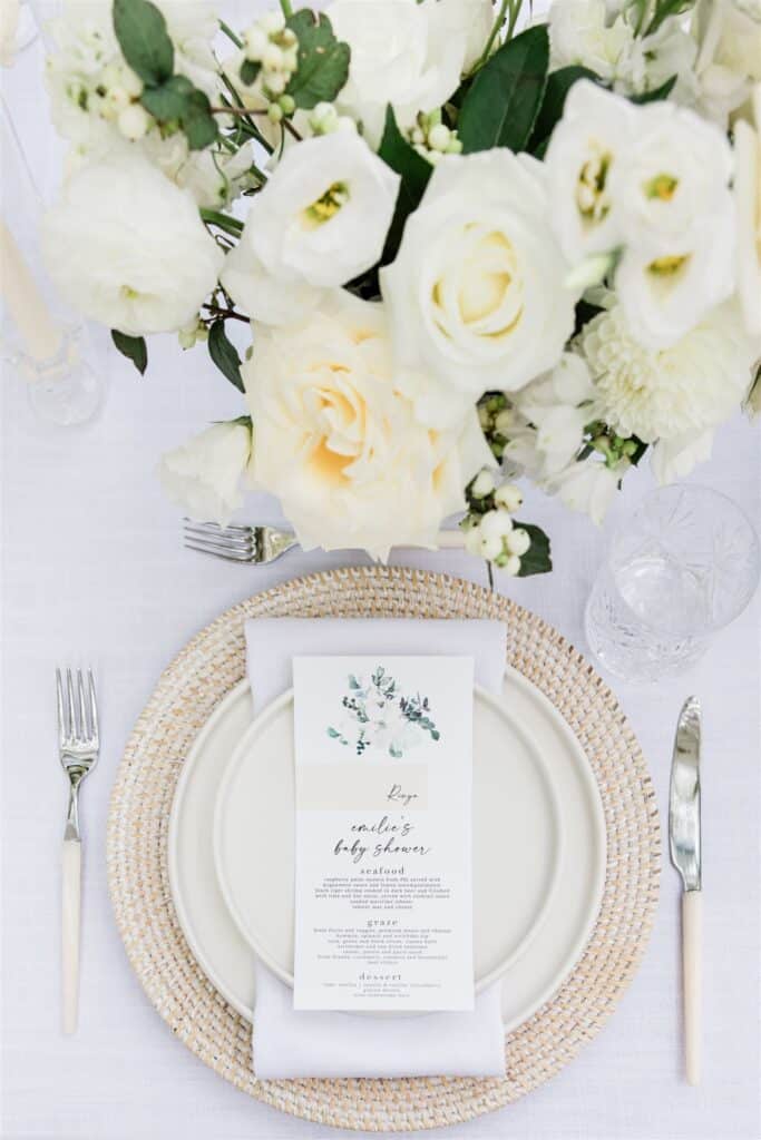 An All-White Baby Shower ⋆ Rebecca Chan Weddings & Events