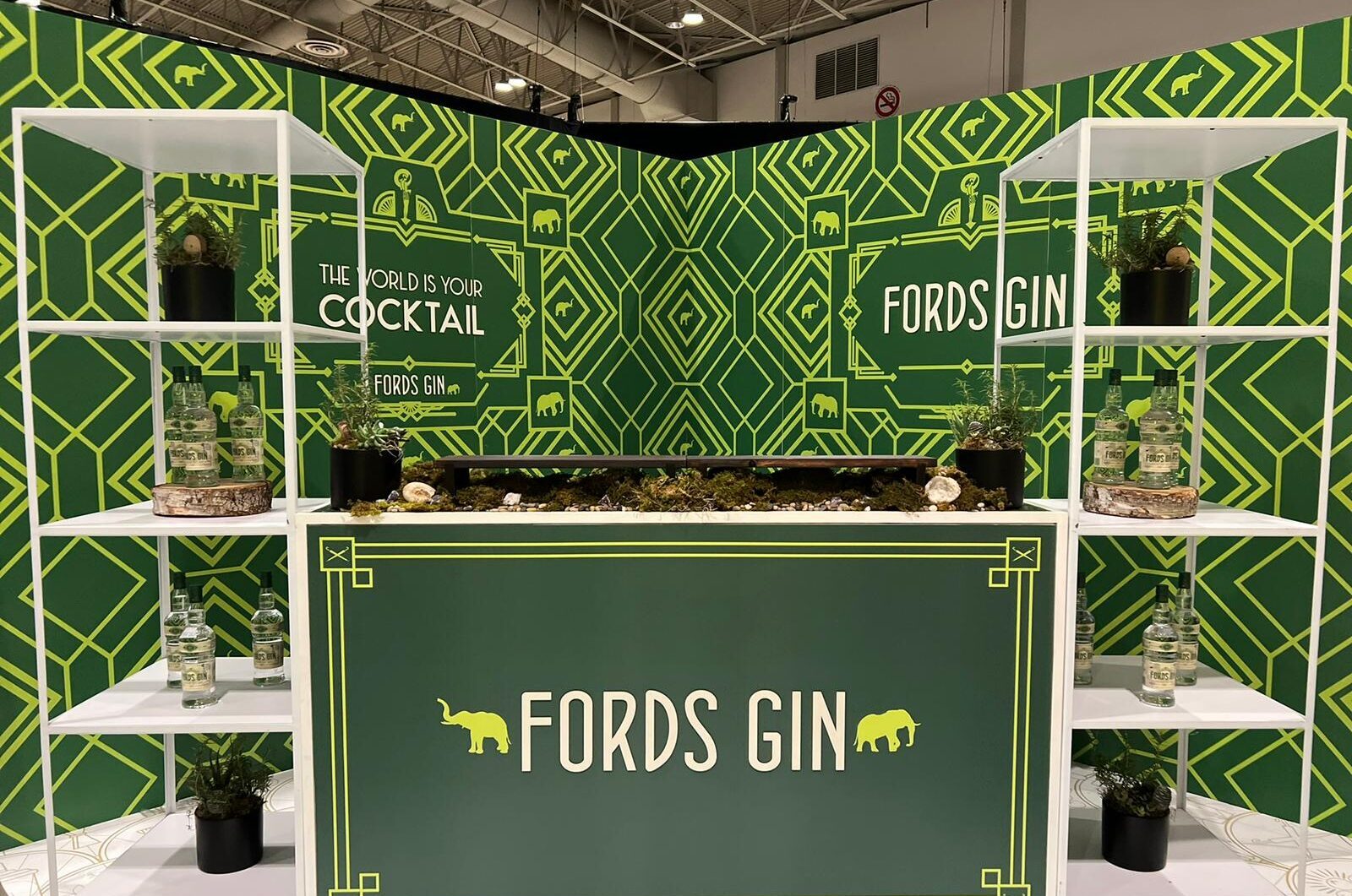Trade Show Booth Design Ford's Gin ⋆ Rebecca Chan Events Inc.
