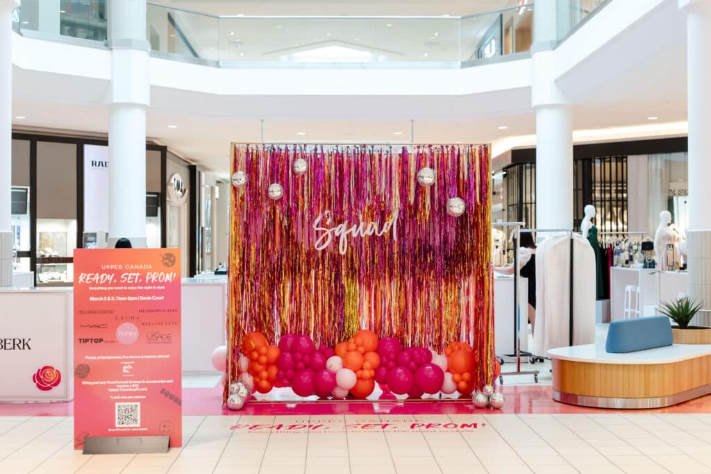 Upper Canada Mall Prom Pop Up ⋆ Rebecca Chan Events Inc.