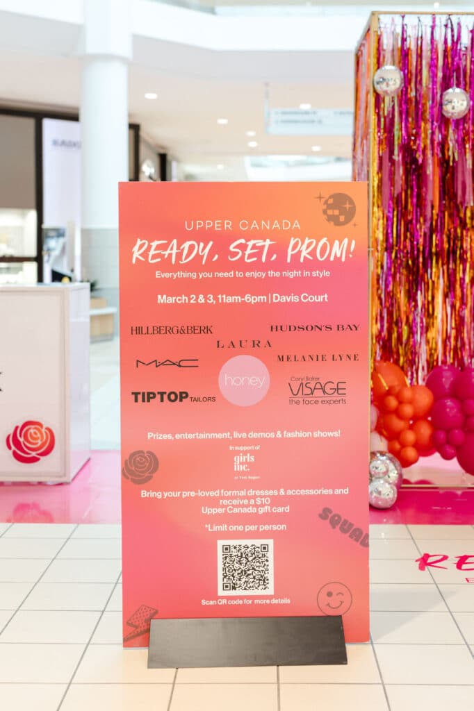 Upper Canada Mall Prom Pop Up ⋆ Rebecca Chan Events Inc.