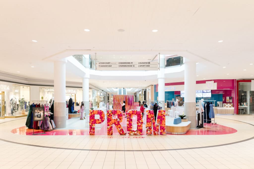 Upper Canada Mall Prom Pop Up ⋆ Rebecca Chan Events Inc.